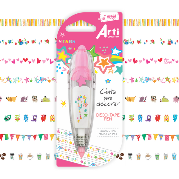 CINTA DECORATIVA "DECO TAPE PEN" ARTI CREATIVO CAJA X 8 UNDS. – Tienda UTIL