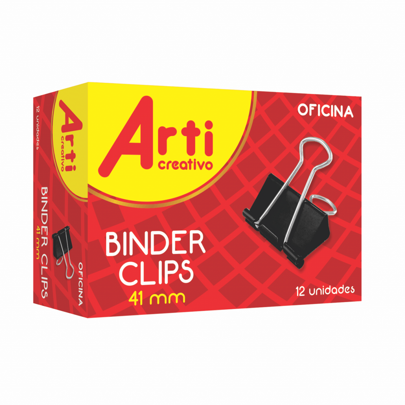 BINDER CLIP 41MM X 12 UND - ARTI CREATIVO – Tienda UTIL